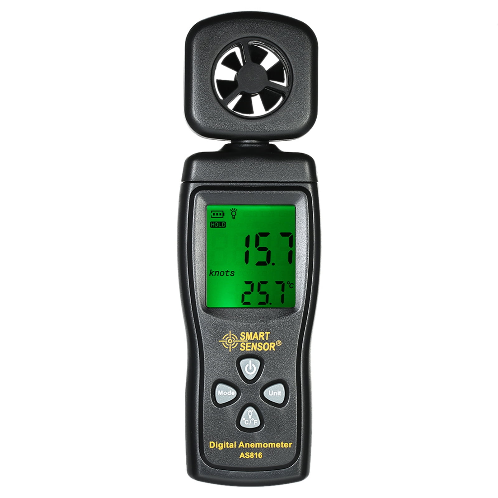 Smart Sensor Digital Anemometer, Handheld Wind Speed Meter, Air ...