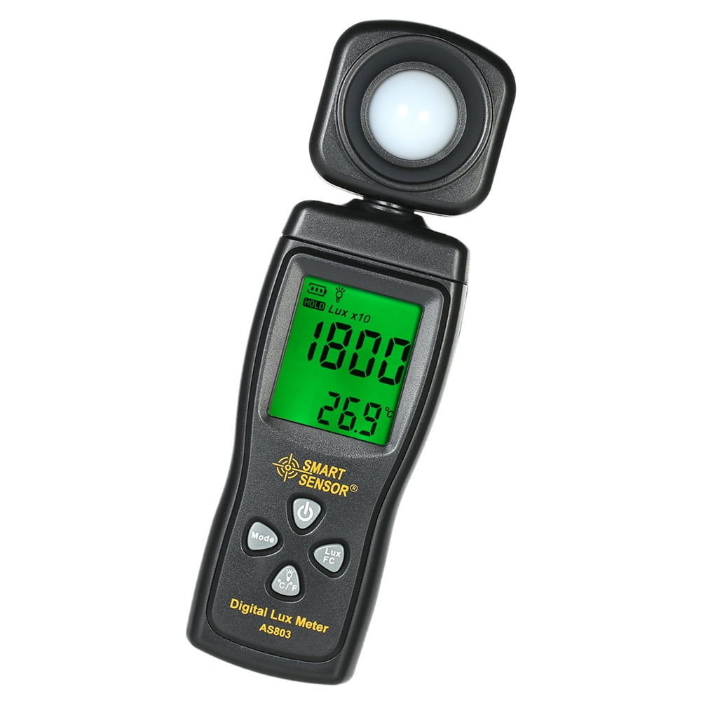 SMART SENSOR Digital Lux Meter LCD Display Handheld Illuminometer ...