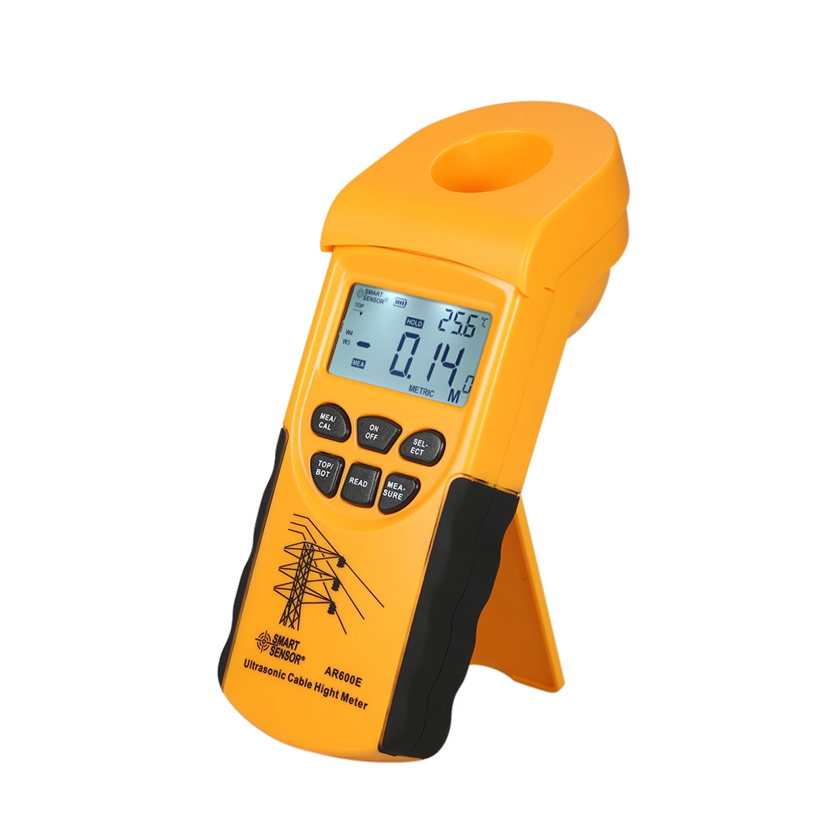 SMART SENSOR Professional Digital LCD Cable Height Meter Handheld ...