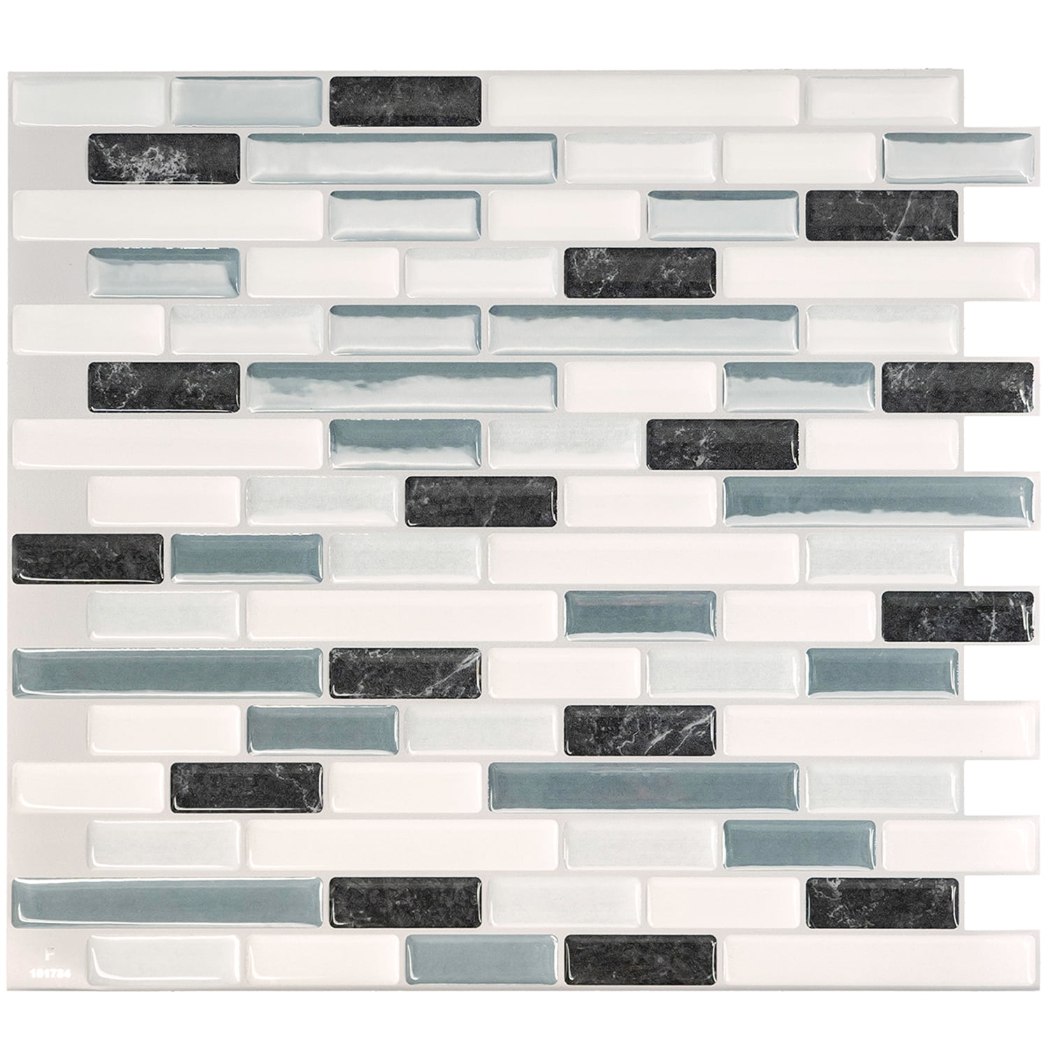 SMART TILES Peel and Stick Backsplash - 10.2in x 9.1in - 4 sheets of 3D ...