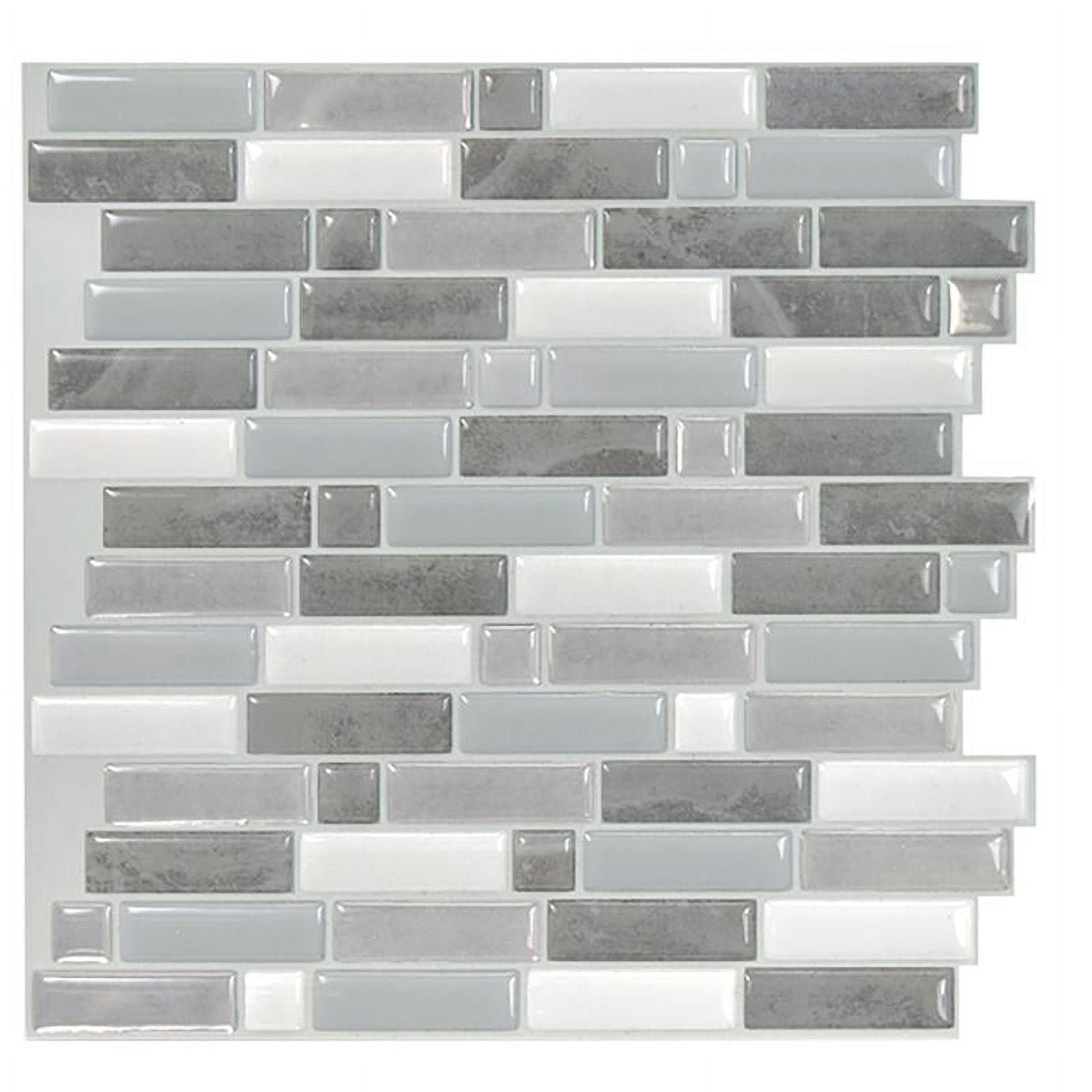 SMART TILES Peel and Stick Backsplash tiles - 4 Sheets of 10in x 10in ...