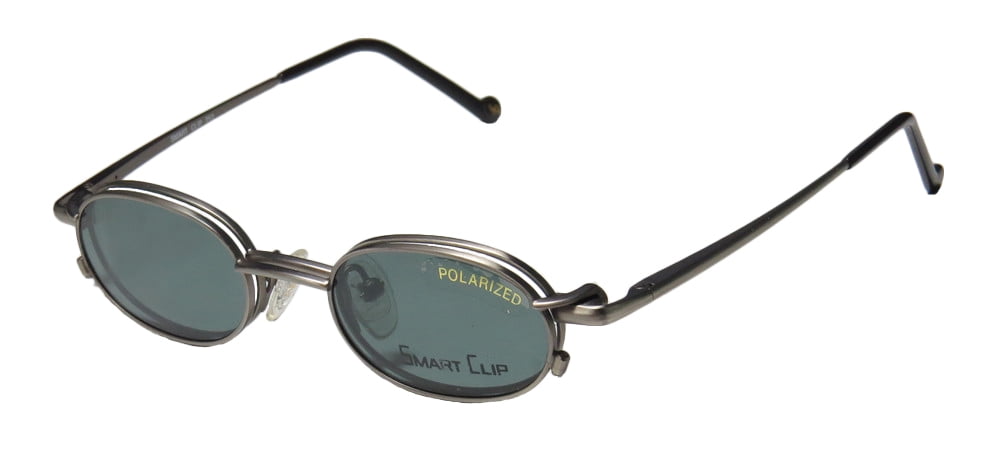 SMARTCLIP 253 MODERN EYEGLASS FRAME/EYEWEAR WITH POLARIZED CLIP-ON ...