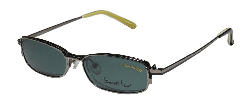 SMARTCLIP 276 CASUAL EYEGLASS FRAME/EYEWEAR WITH POLARIZED CLIP-ON ...