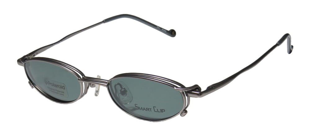 SMARTCLIP 402 ORIGINAL POLARIZED LENSES BY POLAROID EYEGLASS FRAME ...