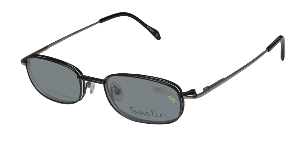 SMARTCLIP 508T TITANIUM EYEGLASS FRAME/GLASSES WITH POLARIZED SUNGLASS ...