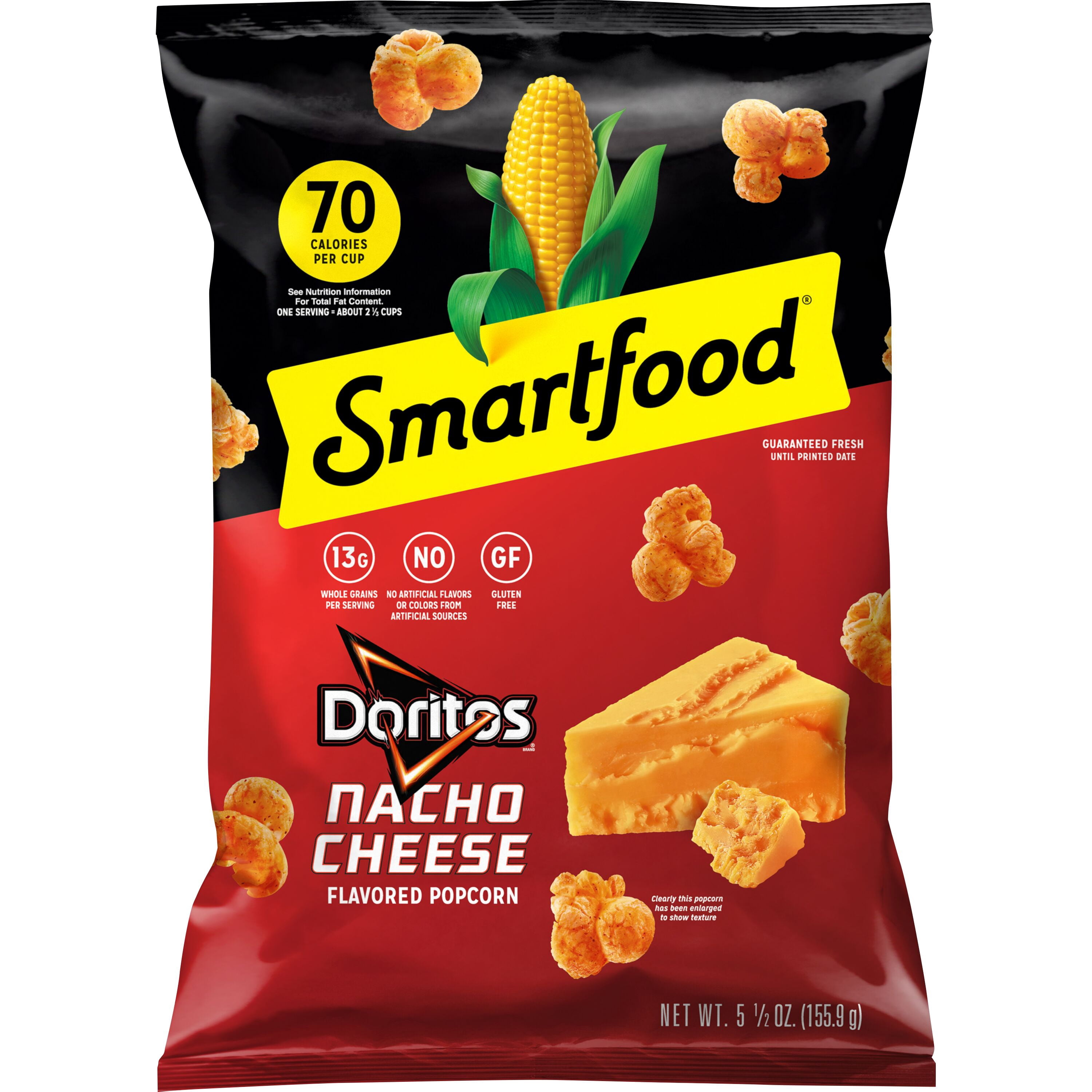 Smartfood Doritos Nacho Cheese Flavored Popcorn, 5.5 oz - Walmart.com