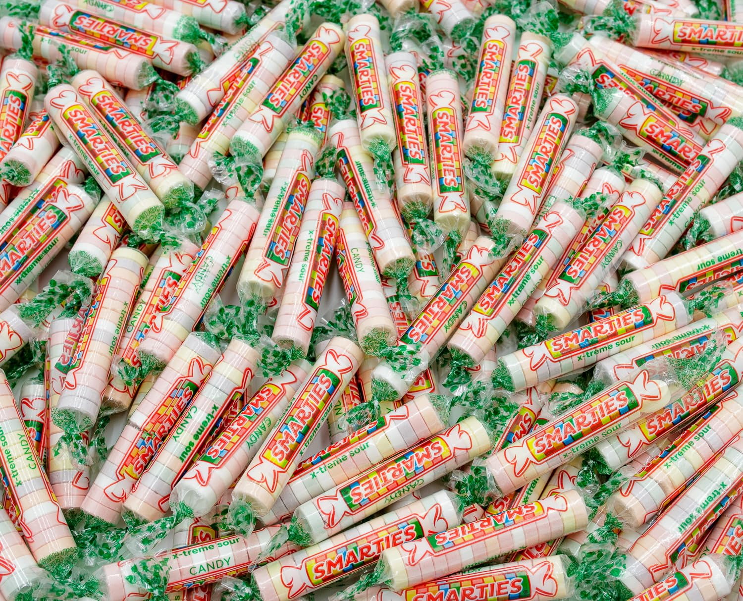 Smarties X Treme Sour Candy Rolls 1 Lb â€ Bulk Hard Candies Bag Assorted Flavors Gluten Free