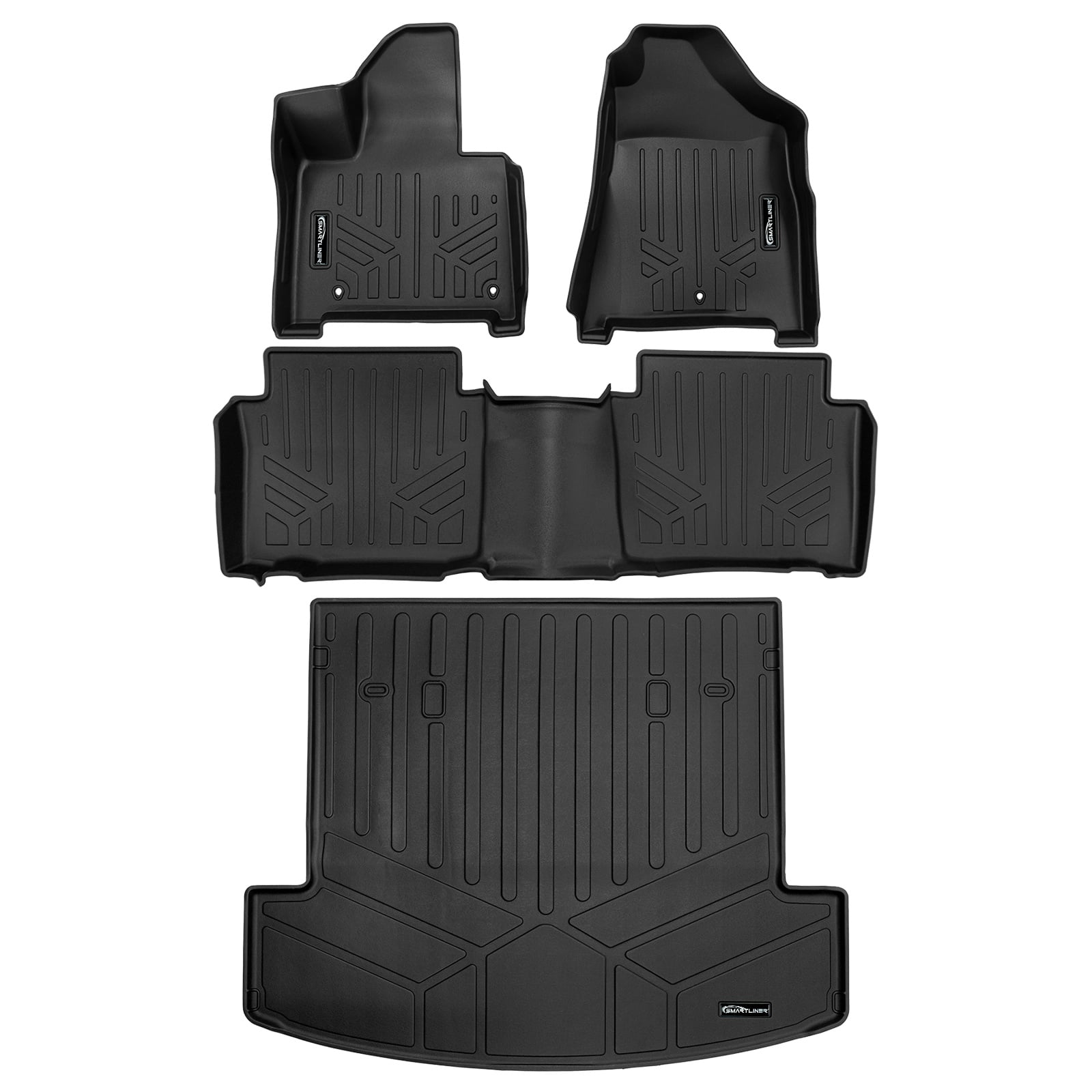 SMARTLINER 3 Rows Custom Fit Floor Liners Compatible with 2024 - 2025 ...