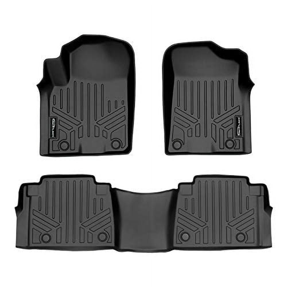 SMARTLINER All Weather Custom Fit Floor Mats 2 Row Liner Set Black ...