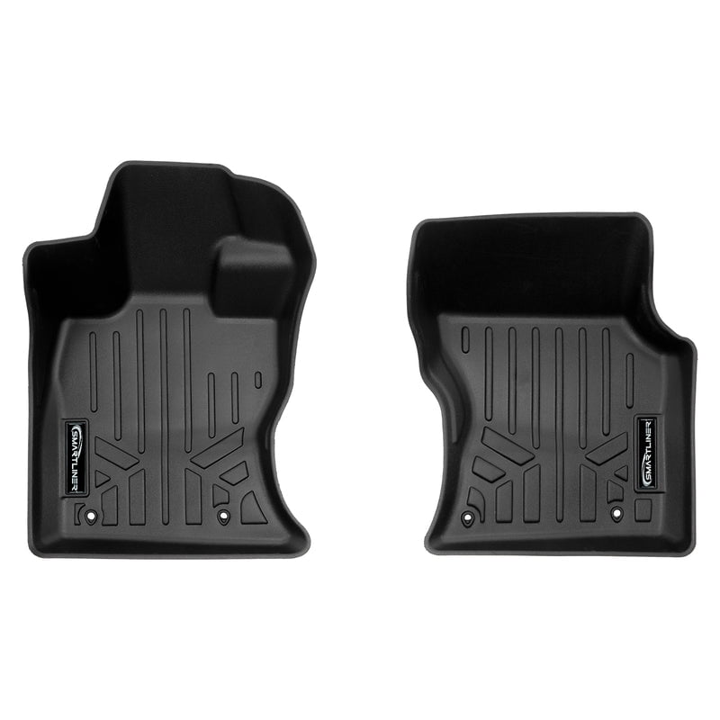 SMARTLINER Custom Fit All Weather Black 1st Row Floor Mat Liner Set ...