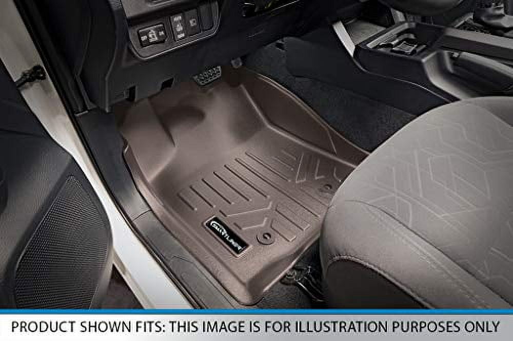 SMARTLINER Custom Fit Floor Mats 2 Row Liner Set Cocoa for Crew Cab ...