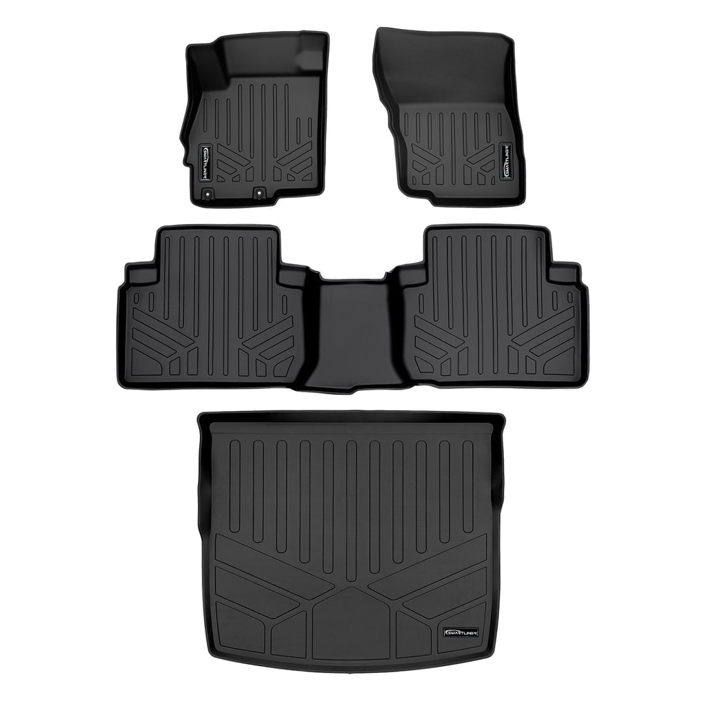 SMARTLINER Custom Fit Floor Mats 2 Rows and Cargo Liner Set Black ...