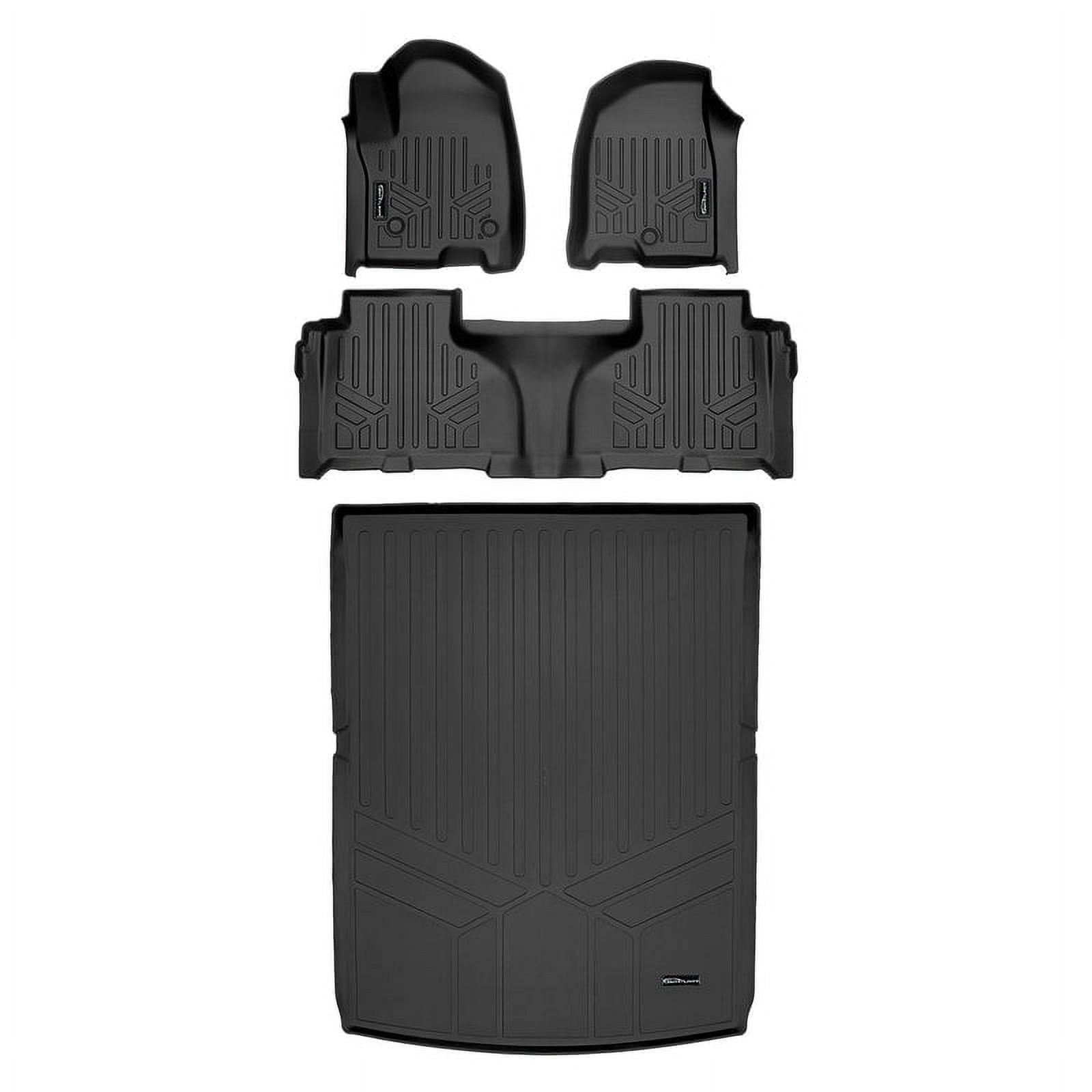 SMARTLINER Custom Fit All Weather Protection Black 2 Rows and Cargo ...