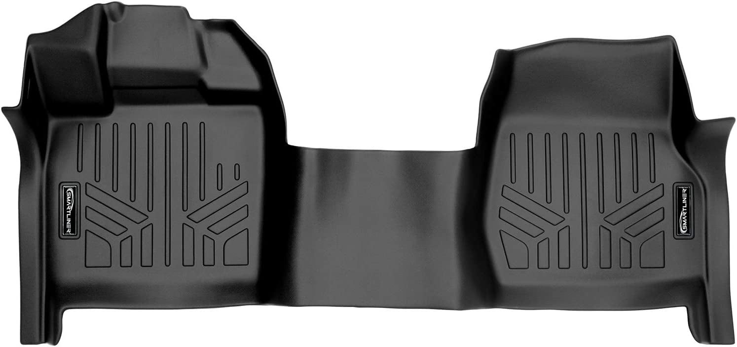 SMARTLINER Floor Mats 1st Row 1pc Liner Black for 2015-2019 Ford F-150 ...