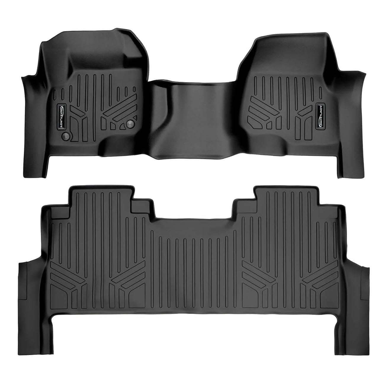 SMARTLINER SA0298B0298 Floor Liners Front & 2nd Row for 2017-2025 Ford ...
