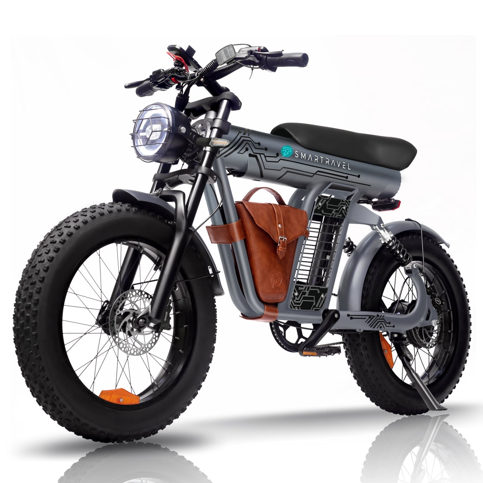 SMARTRAVE Ebike with 1200W Brushless Motor,Removable 48V 20Ah Battery ...