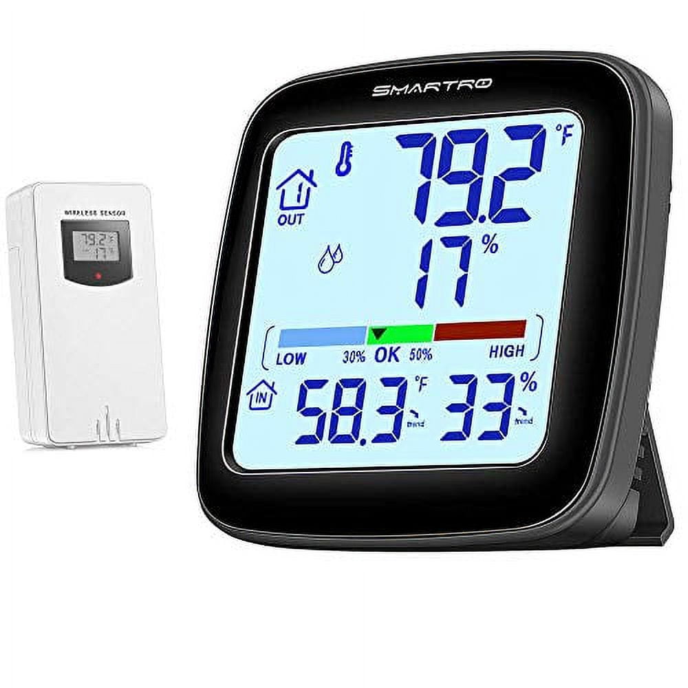 SMARTRO SC92 Professional Indoor Outdoor Thermometer Wireless Digital ...