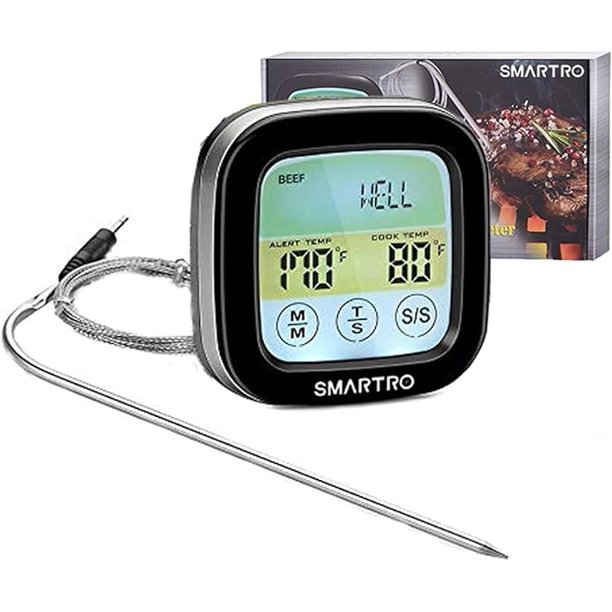 SMARTRO ST59 Digital Meat Thermometer for Oven BBQ Grill Kitchen Food ...