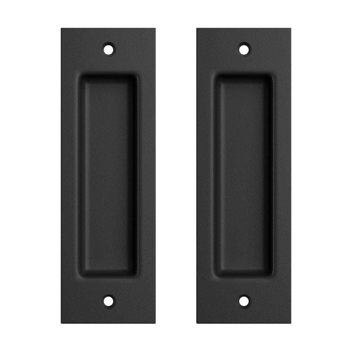 SMARTSTANDARD 2 Pack Flush Pull 6 1/2" Matte Black Inset Handle ...