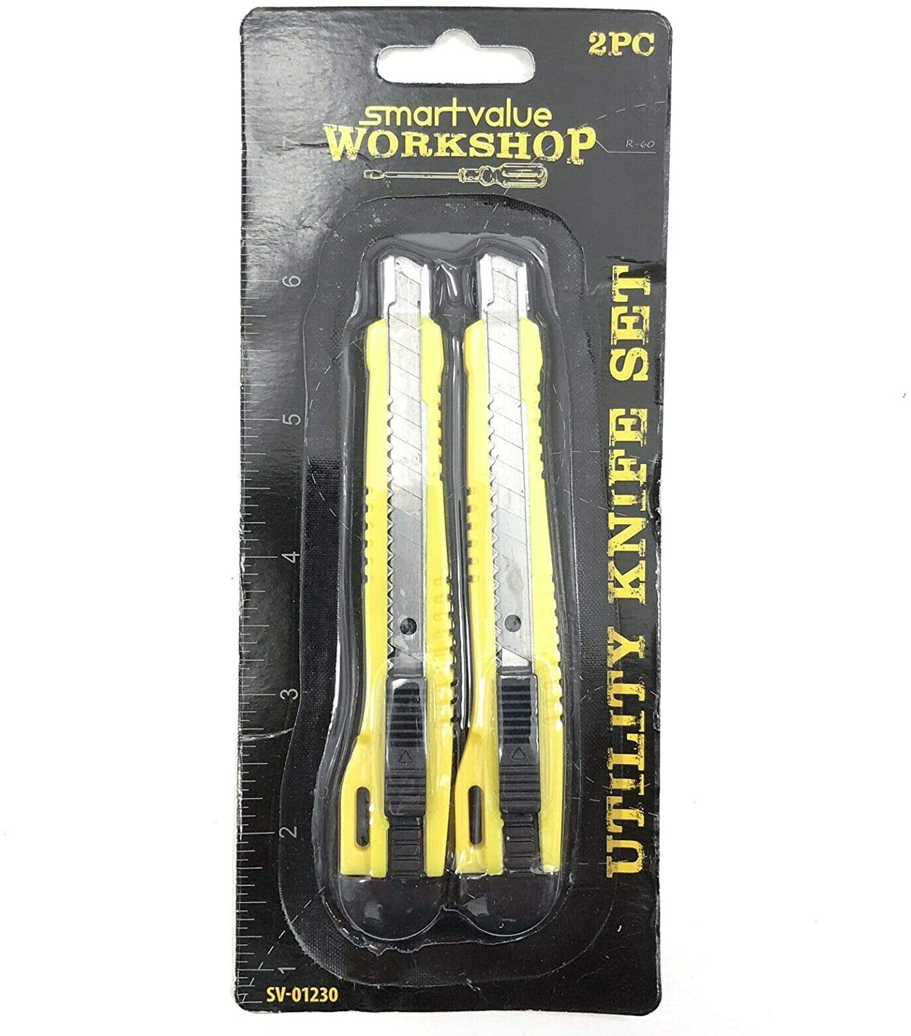 SMARTVALUE WORKSHOP SV-01230 UTILITY KNIFE SET 2pc - Walmart.com