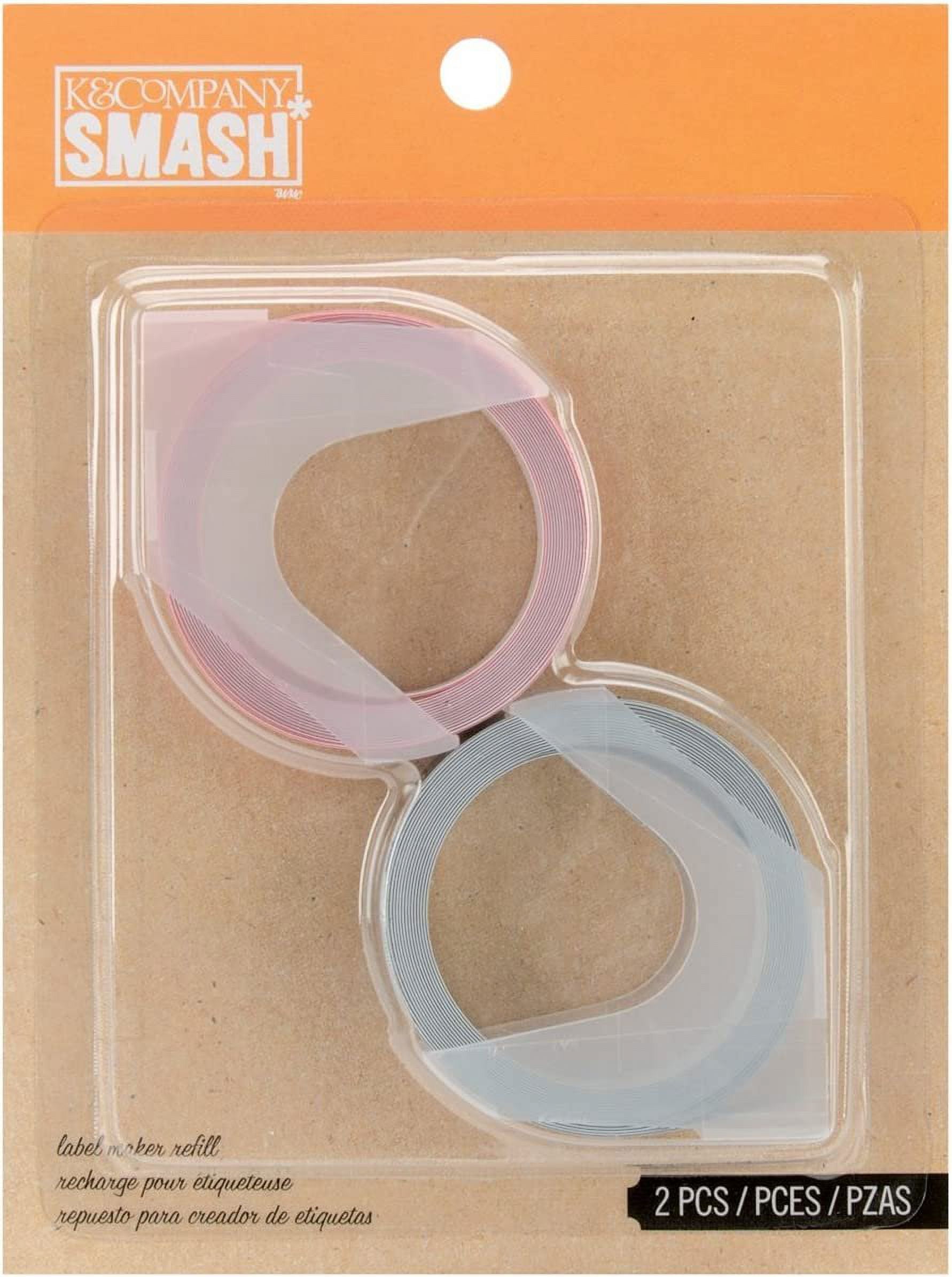 SMASH Label Maker Refills 81" 2/Pkg-Pink & Blue - Walmart.com
