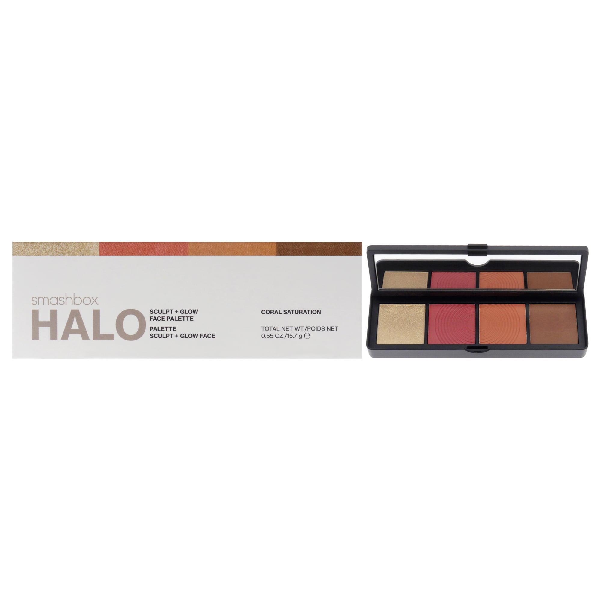 SmashBox Halo Sculpt Plus Glow Face Palette - Coral Saturation , 0.55 ...