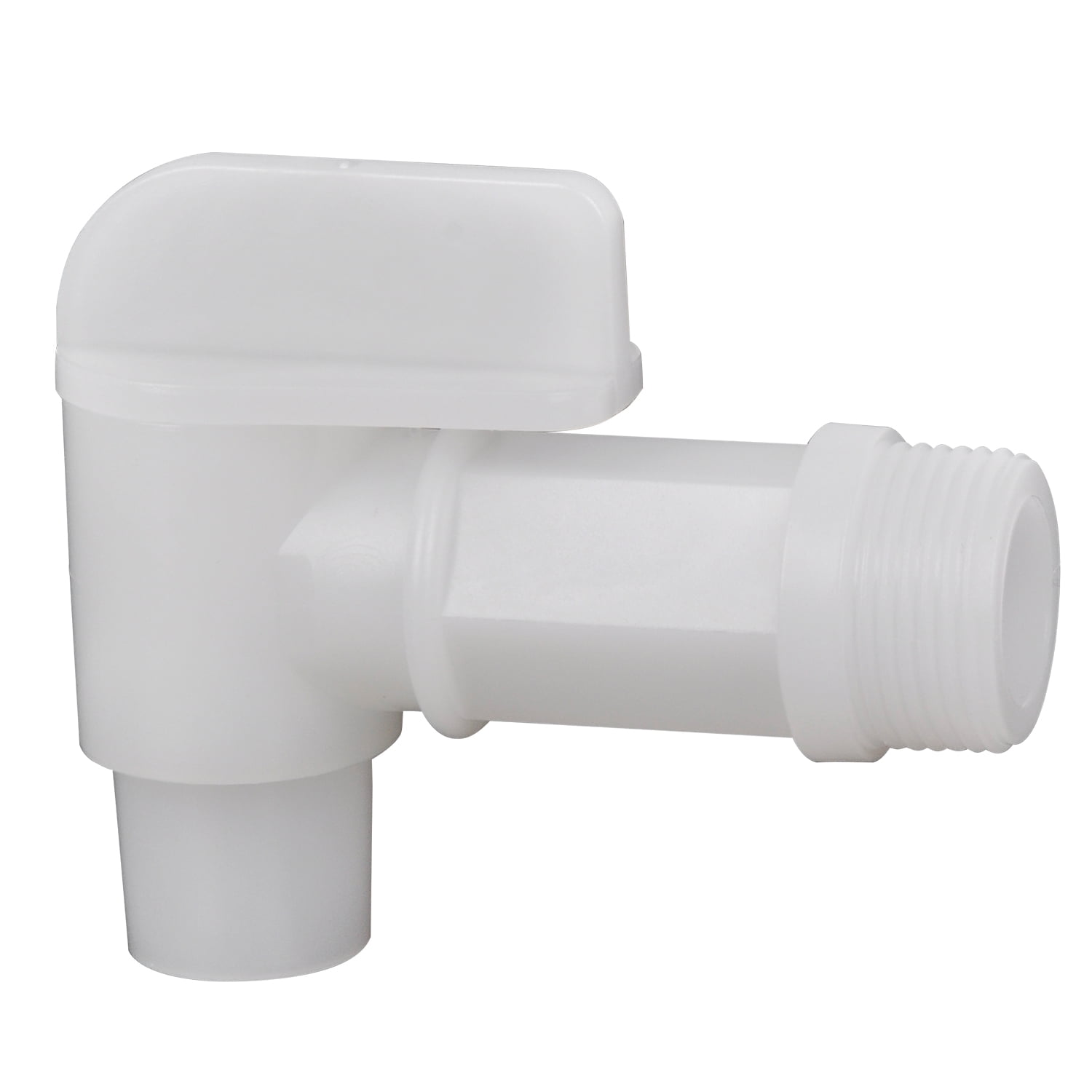 SMAVISION Plastic Faucet Spigot Drum Faucet, White Flow 3/4 Faucet for ...
