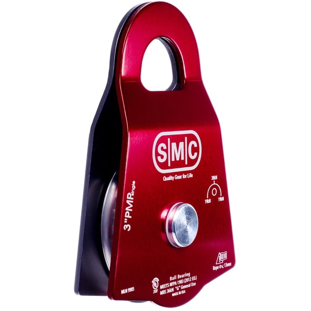 SMC 3" Prusik Minding Pulley - Red/Black - Walmart Business Supplies