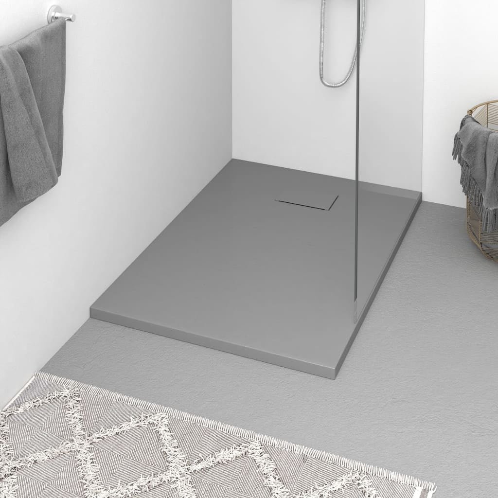 SMC Gray Shower Base Tray 39.4x27.6 - Durable, Slip-Resistant, Easy to ...