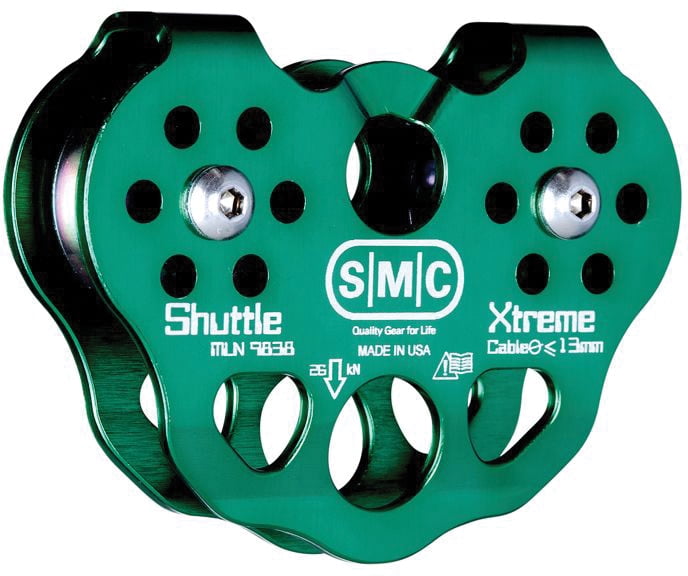 SMC Shuttle Extreme Trolley Green - Tandem Pulleys for Smooth Operation ...