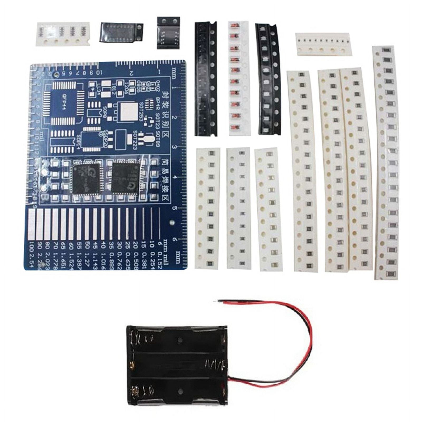 SMD Component Welding Practice Board DIY Kit Skill Training Board Led ...