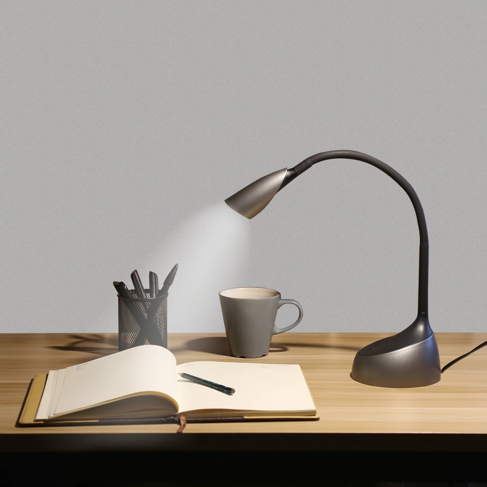 SMD LED Desk Lamp Eye-caring Table Lamps, Flexible Silicon Rubber Neck ...