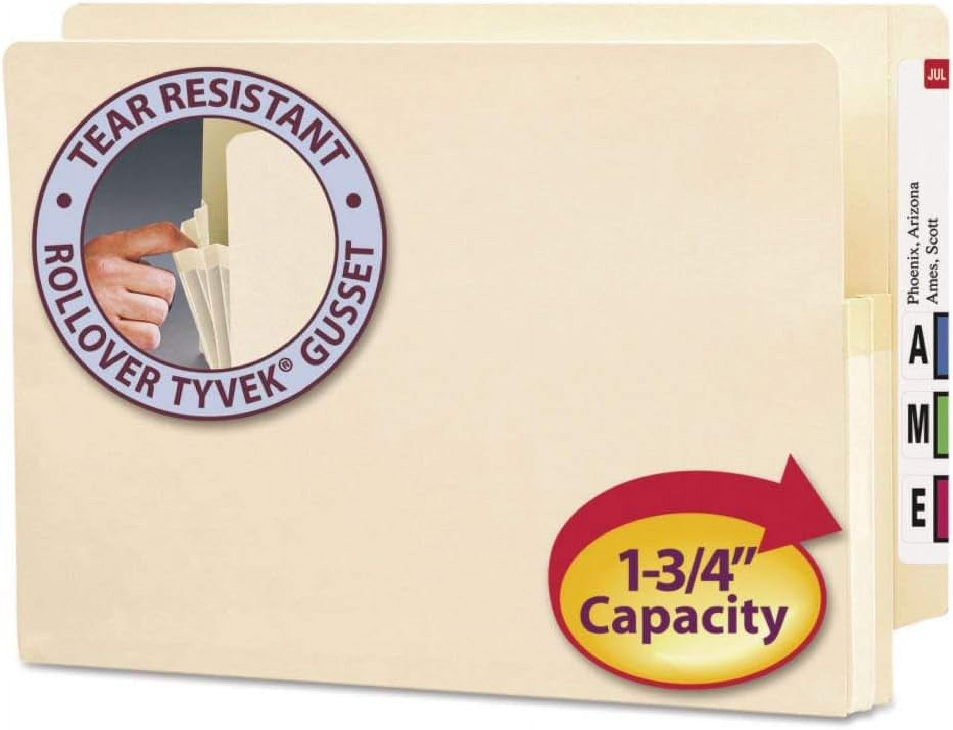 SMD75164 - Size : Letter - Smead Manila End Tab File Pockets - Box of ...