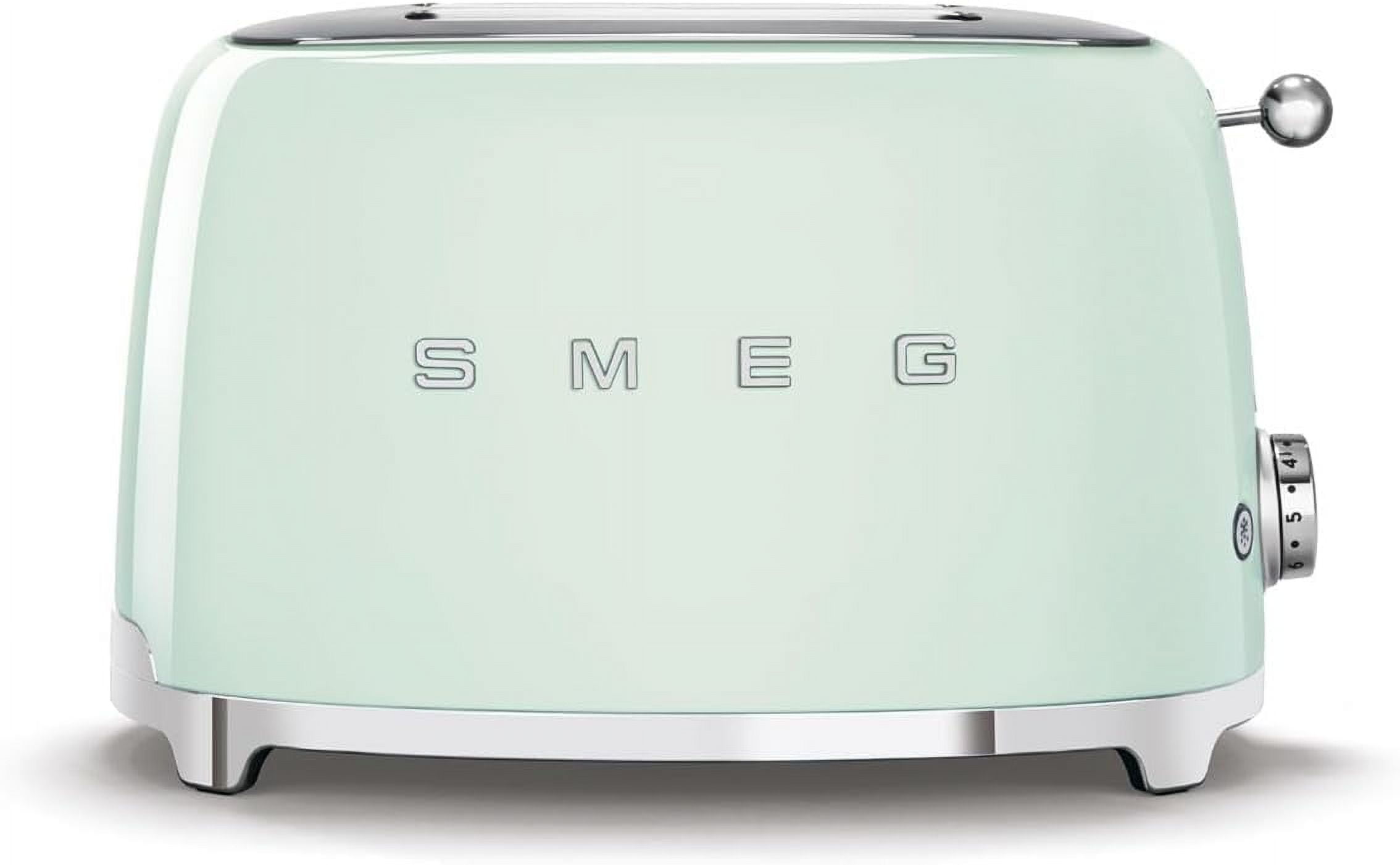 SMEG 2 Slice Toaster with 6 Presets and Defrost Function and Removable ...