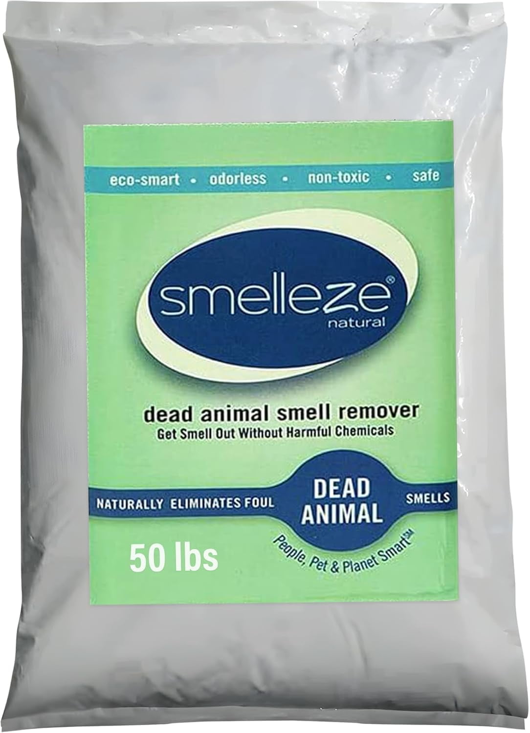 SMELLEZE Natural Dead Animal Smell Removal Granules- 50 lbs.: Eliminate ...