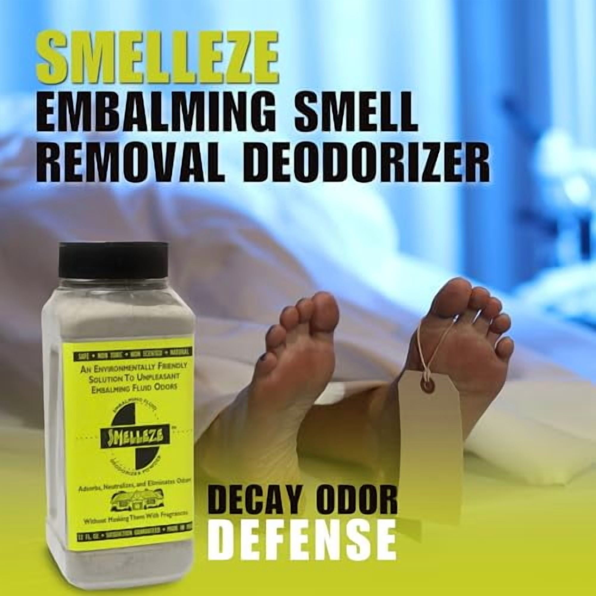 SMELLEZE Natural Embalming Smell Removal Deodorizer: 2 lb. Powder Rids ...