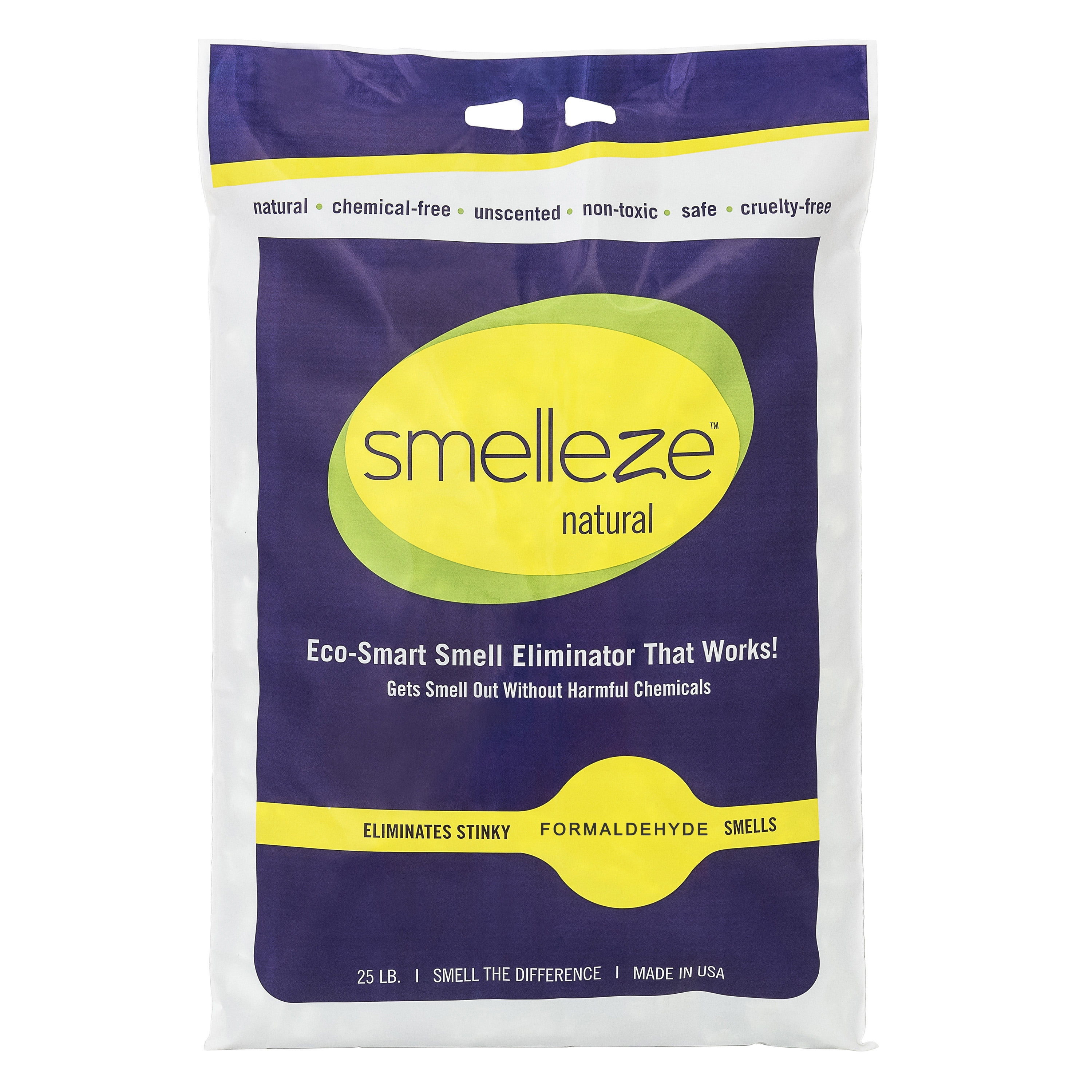 SMELLEZE Natural Formaldehyde Spill and Odor Absorbent Granules: 25 lb ...