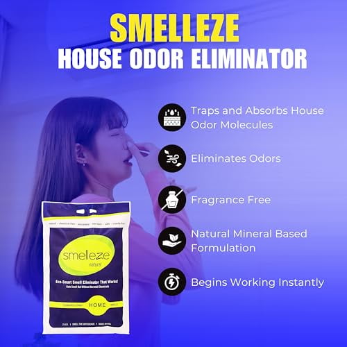 SMELLEZE Natural House Smell Deodorizer Granules - Natural Odor ...
