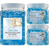 SMELLS BEGONE Air Freshener Odor Eliminator Gel Beads, Fresh Cotton ...