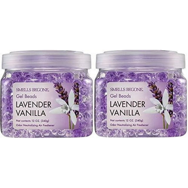 SMELLS BEGONE, 12oz 2-Pack Gel Beads - Closet Deodorizer, Odor ...