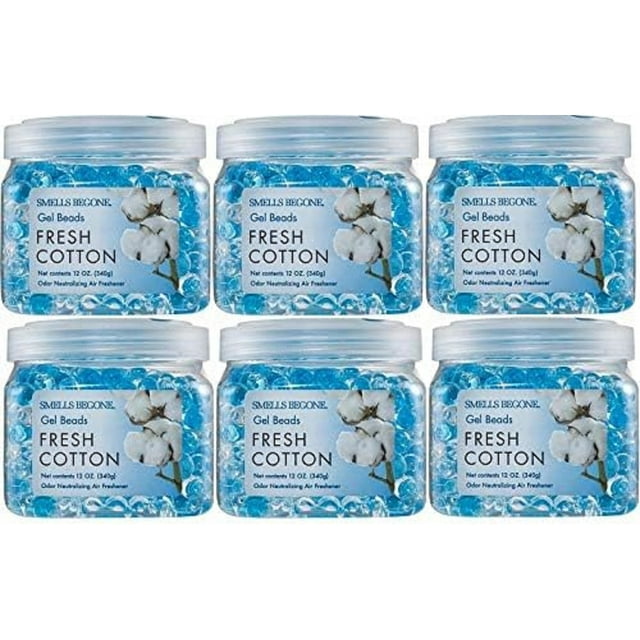 SMELLS BEGONE 12oz (6-Pack) Odor Eliminator Gel Beads, Closet ...