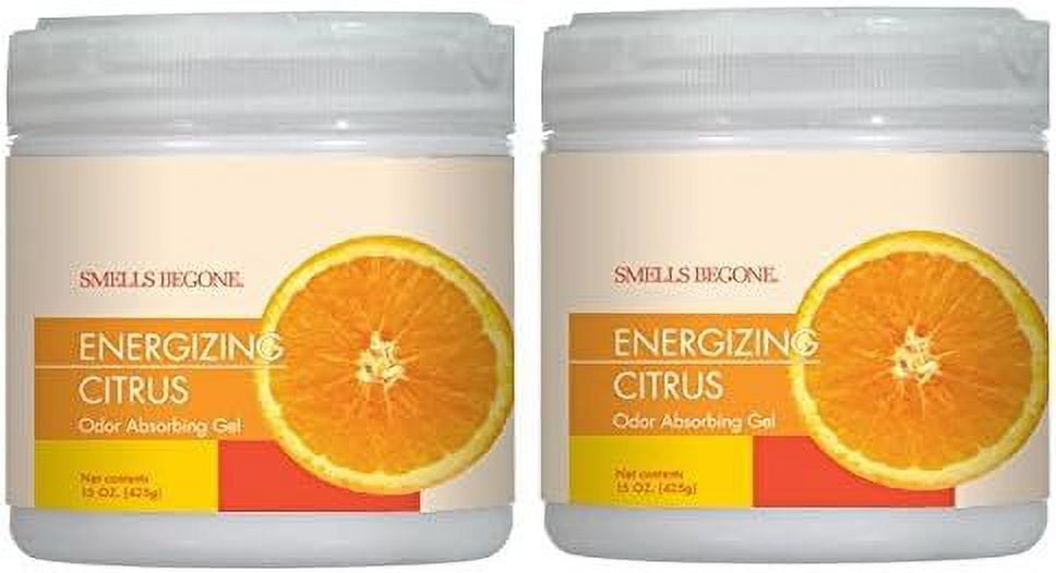 SMELLS BEGONE Air Freshener Odor Absorber Gel - Made with Essential ...