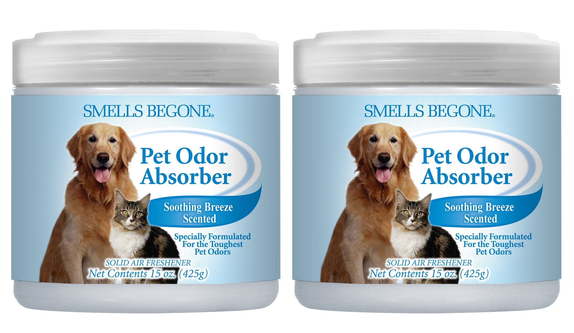 SMELLS BEGONE Air Freshener Pet Odor ATT1Absorber Gel - 15 oz, Pack of ...