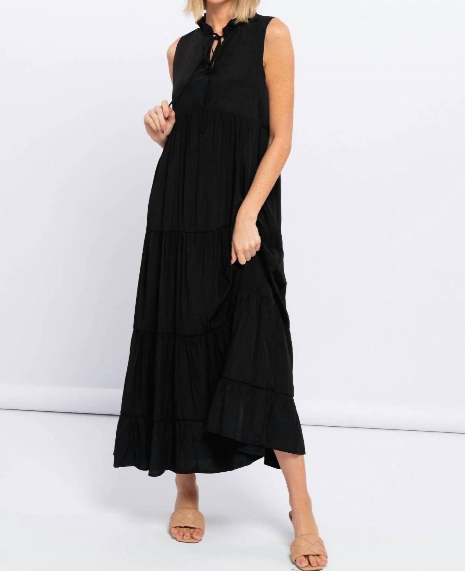 SMF Tiered Maxi Dress - Walmart.com