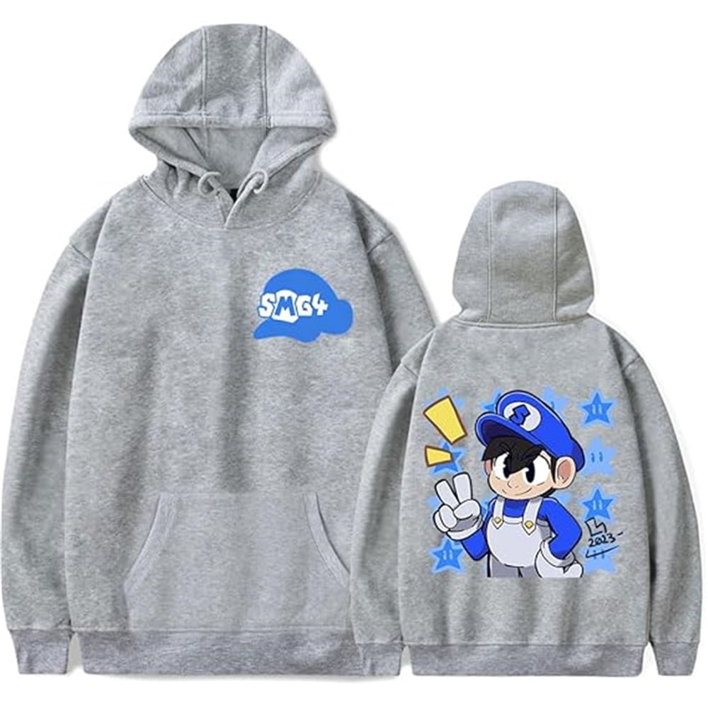SMG4 Merch Hoodie Unisex SMG4 Logo Tracksuit Pullover Casual Hooded ...