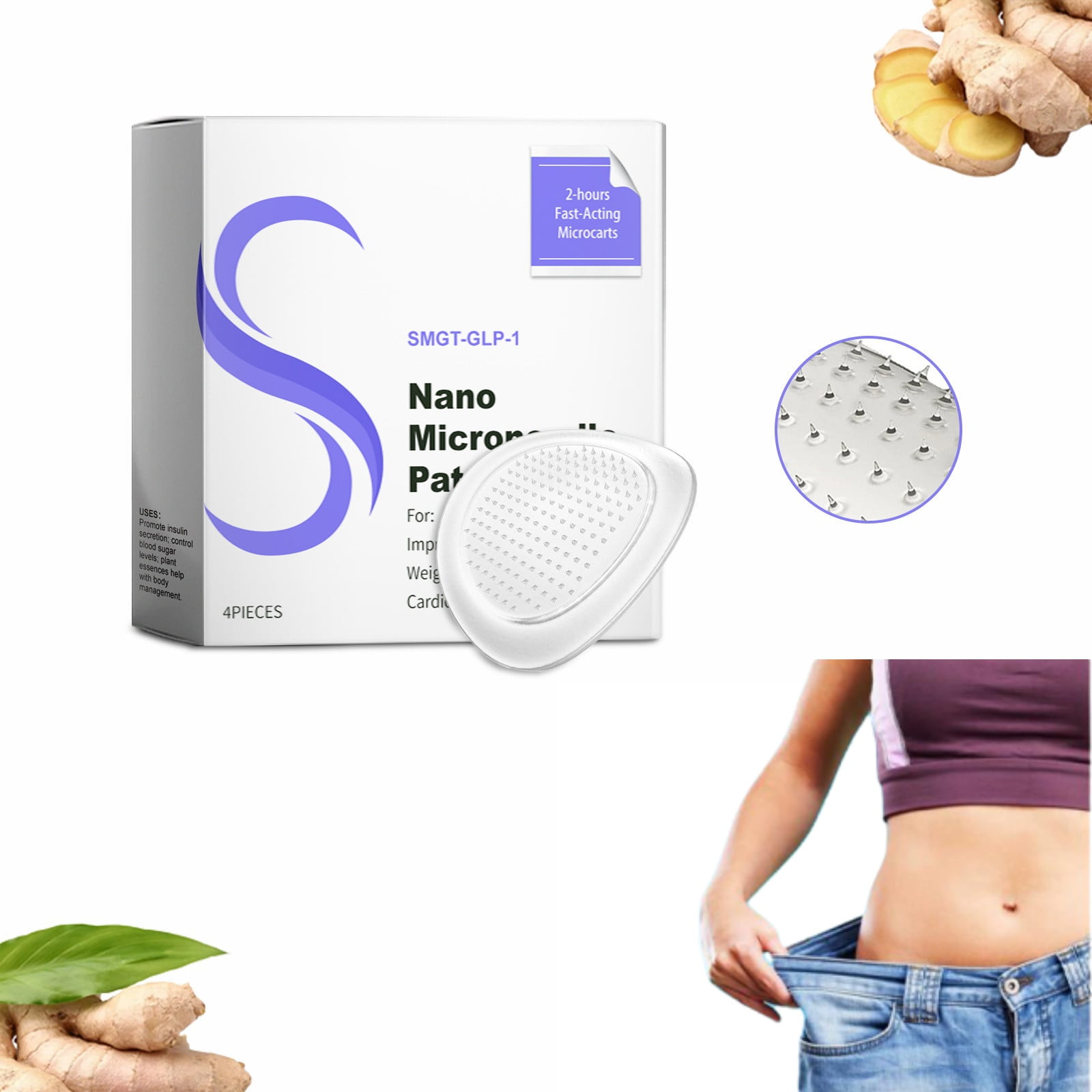 SMGT-GLP-1 Nano Microneedle Patch,SMGT-GLP-1 Microneedlepatch,Nano ...