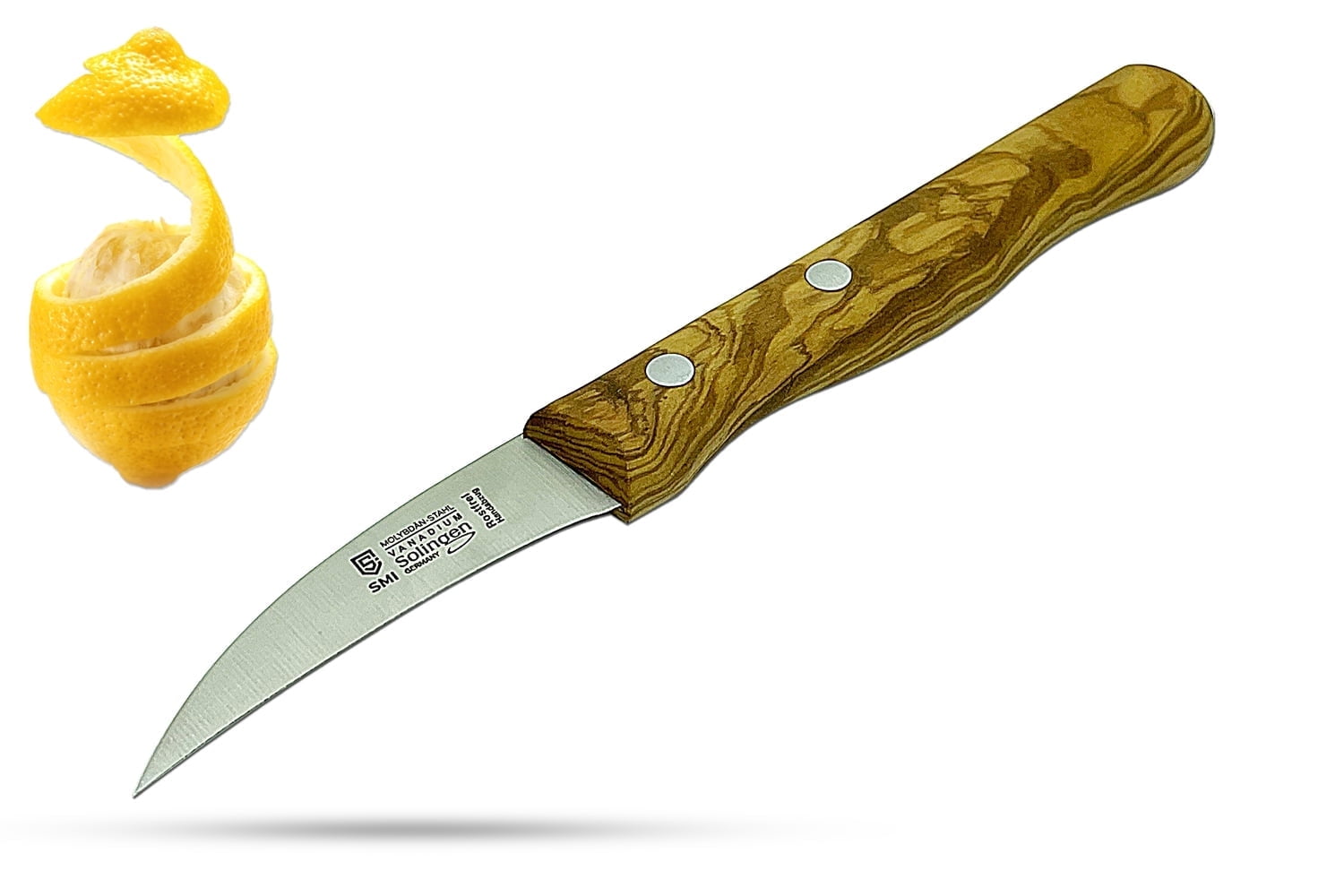 SMI Solingen Bird Beak Paring Knife - 2.3" Sharp German Peeling Knife ...