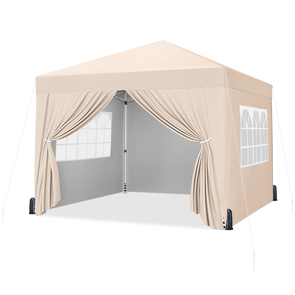 Alden Design 10x10ft Outdoor Canopy Enclosed Instant Tent with Sidewall ...