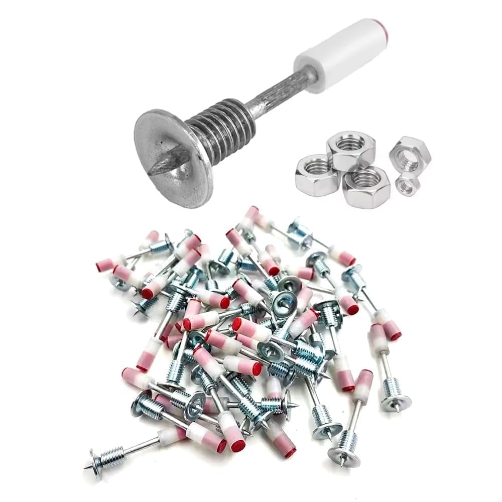 SMILE Mini threaded cannon nail M8 with threaded nail screw and nut ...