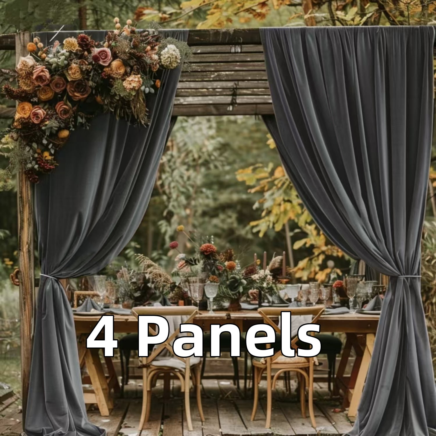 SMILETIME Outdoor Curtains for Patio, Premium Thick Privacy Rod Pocket ...